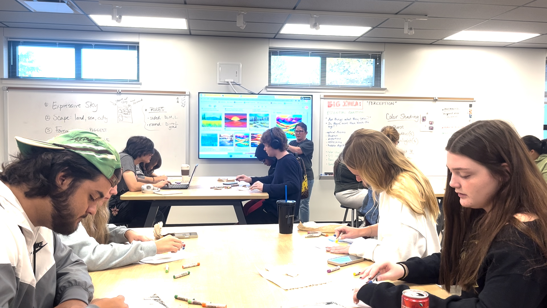 Intro to Art: FHN Students Practice Pastels – FHNtoday.com